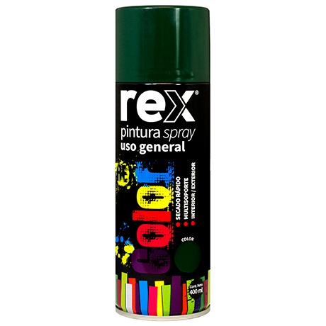 PINTURA EN SPRAY VERDE OSCURO REX REX60018 Ferreteria Pinturas En aerosol
